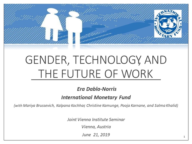 Gender, Technology and the Future of Work