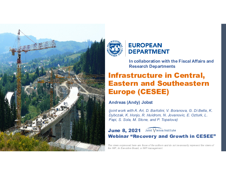 JVI Webinar: Recovery and Growth in CESEE